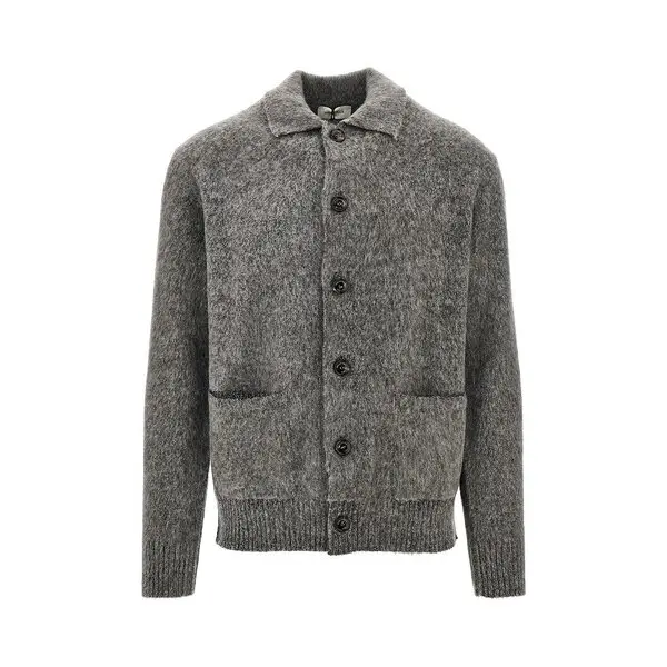 PIACENZA CASHMERE 1733 Brushed Cashmere Cardigan - Grey