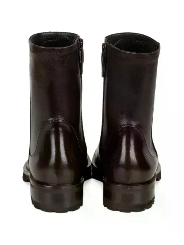 LORENZO MASIERO Leather Lug-sole Boots