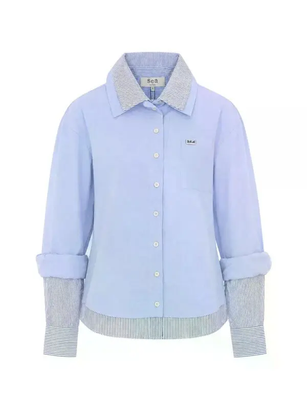 Sea Zayna Double-layer Pocket-detail Shirt