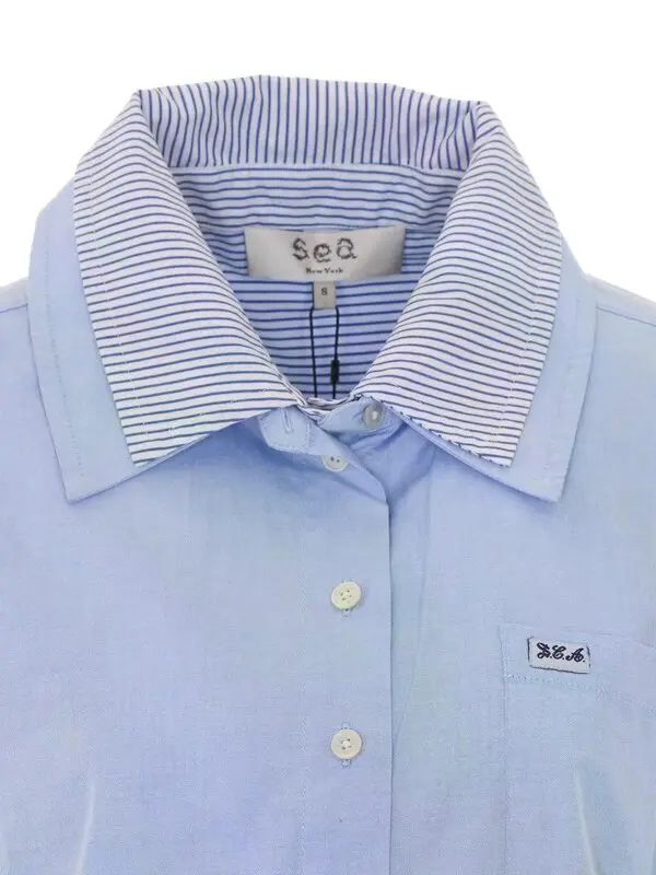 Sea Zayna Double-layer Pocket-detail Shirt