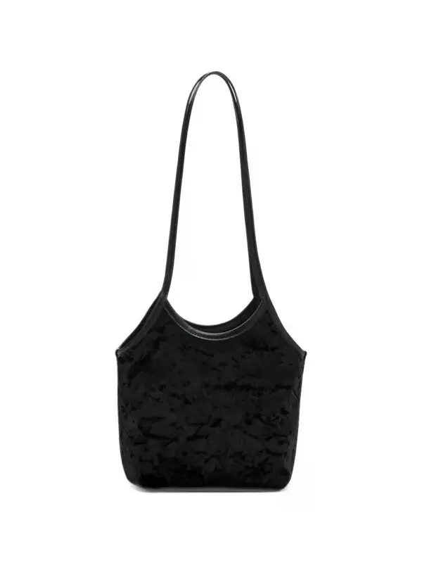 VALESQUE Cami Crinkled Velvet Shoulder Bag
