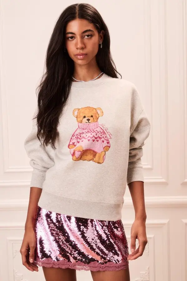 LoveShackFancy Havenleigh Teddy Bear Pullover