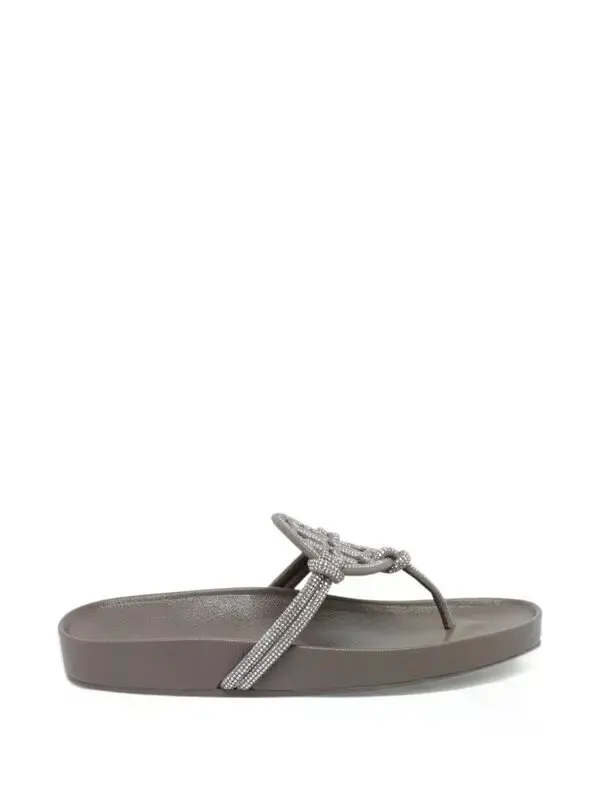 Tory Burch Miller Cloud Pavé Knotted Sandals