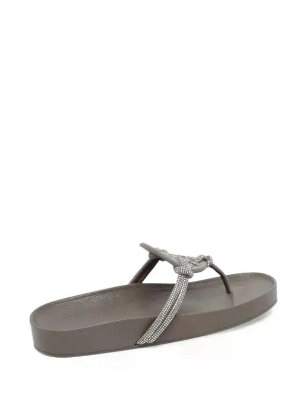 Tory Burch Miller Cloud Pavé Knotted Sandals