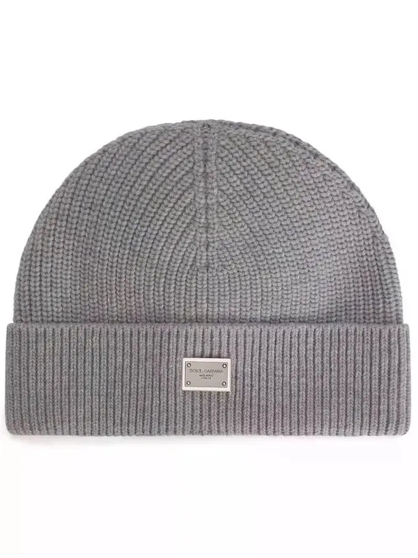 Dolce & Gabbana Ribbed-knit Beanie Hat