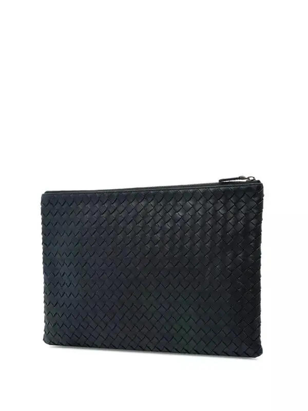 Bottega Veneta 2012-2026 Nappa Intrecciato Clutch Bag - Black