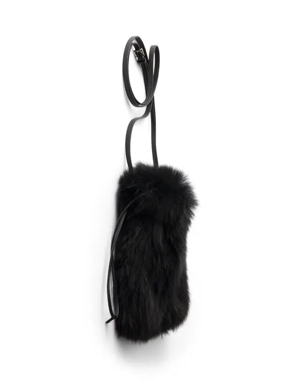 Prada Shearling Smartphone Pouch