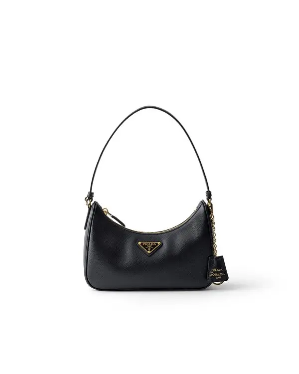 Prada Re-edition 2005 Saffiano Leather Mini-bag - Black