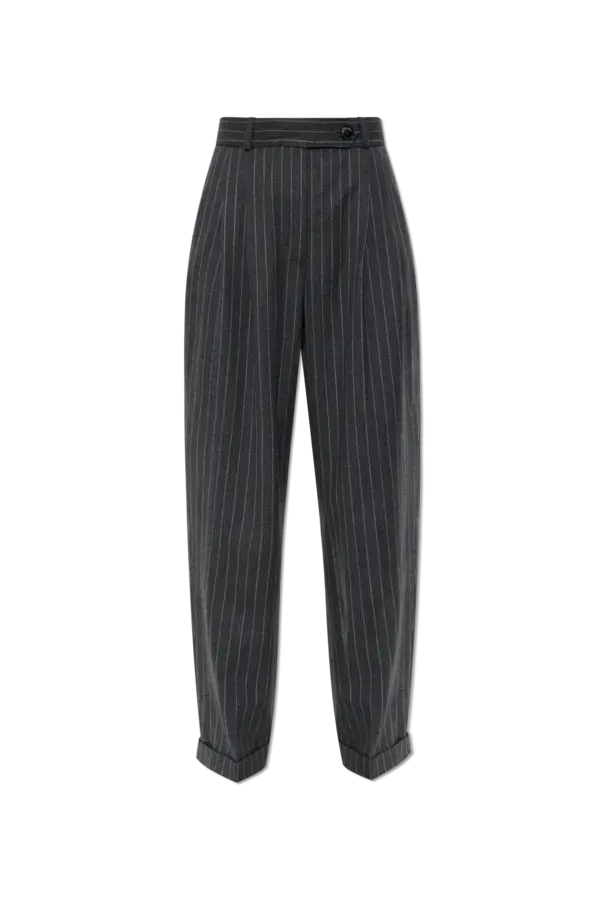 THE MANNEI Wool Trousers With Turned-up Hems