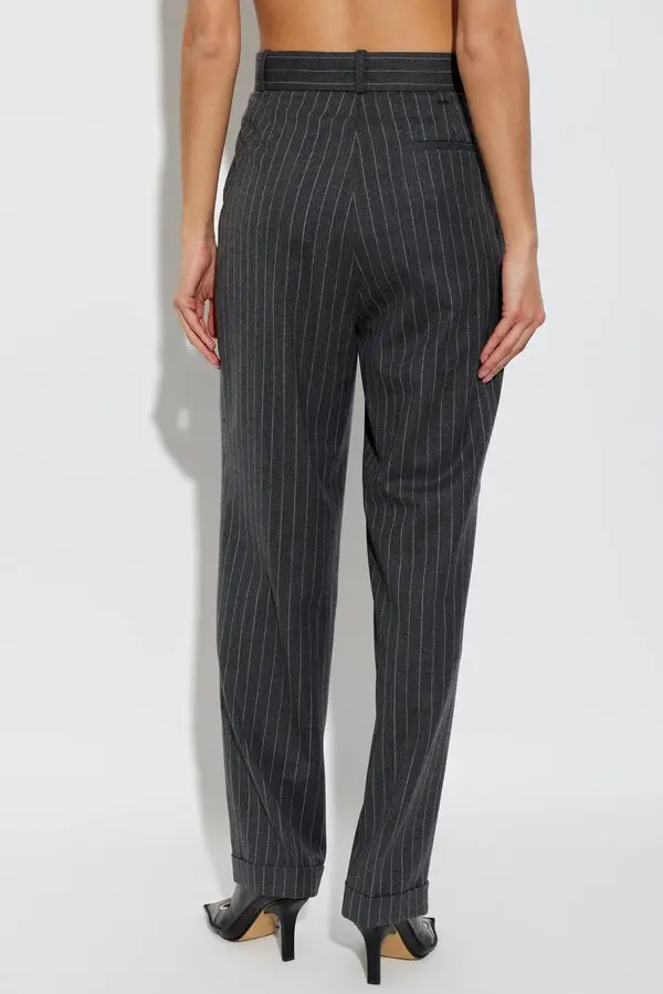 THE MANNEI Wool Trousers With Turned-up Hems