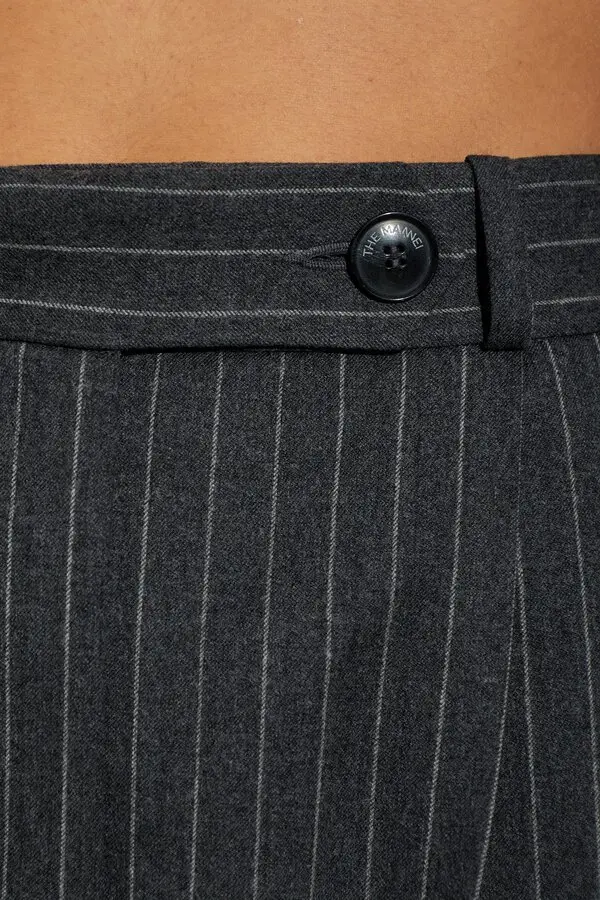 THE MANNEI Wool Trousers With Turned-up Hems