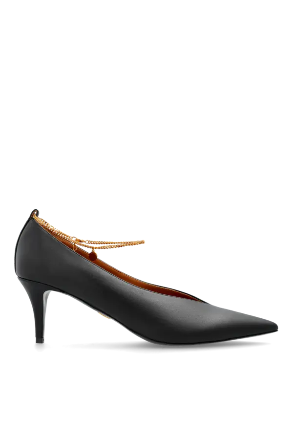 Stella McCartney High-heel Pumps With A Chain - Black