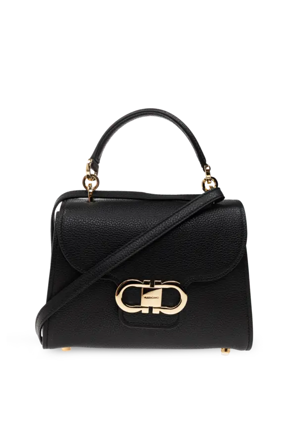 FERRAGAMO Leather Handbag ‘double