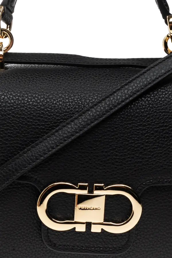 FERRAGAMO Leather Handbag ‘double