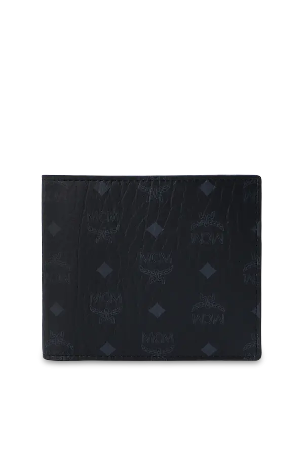 Mcm Logo Bifold Wallet - Black