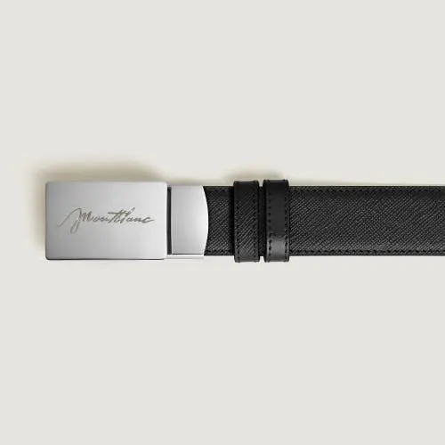 Montblanc Sartorial Leather 30mm Plate Buckle Reversible Belt