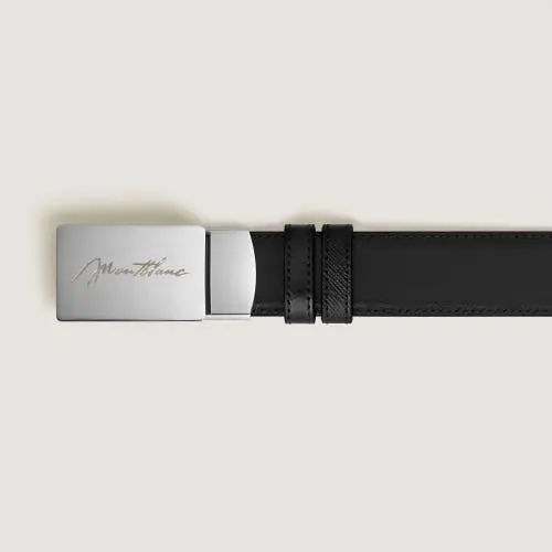 Montblanc Sartorial Leather 30mm Plate Buckle Reversible Belt