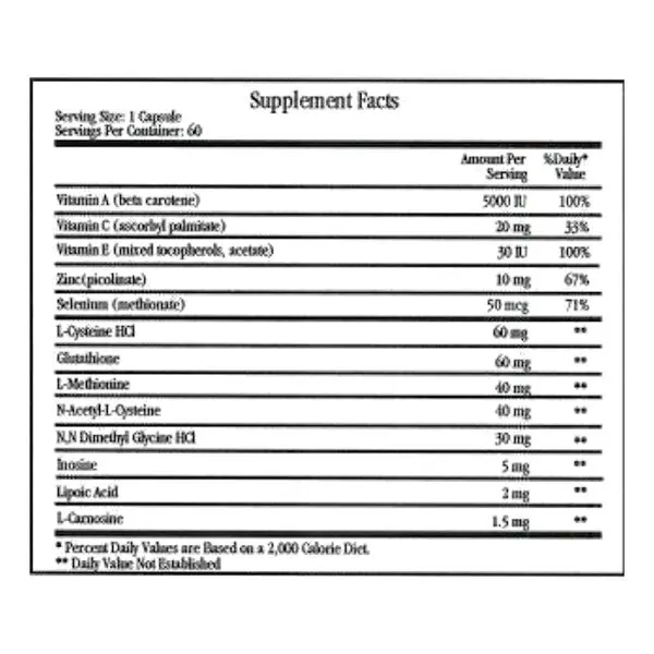 ECOLOGICAL FORMULAS Free Radical Quenchers 60 Capsules