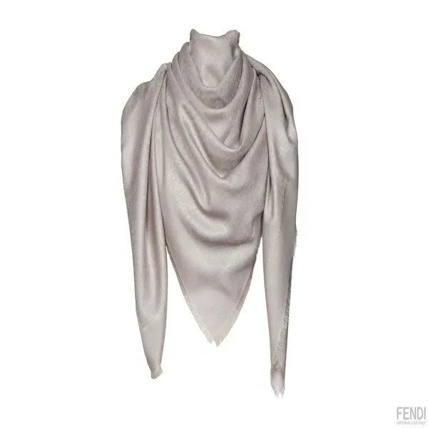 Fendi Ff Shawl - Grey