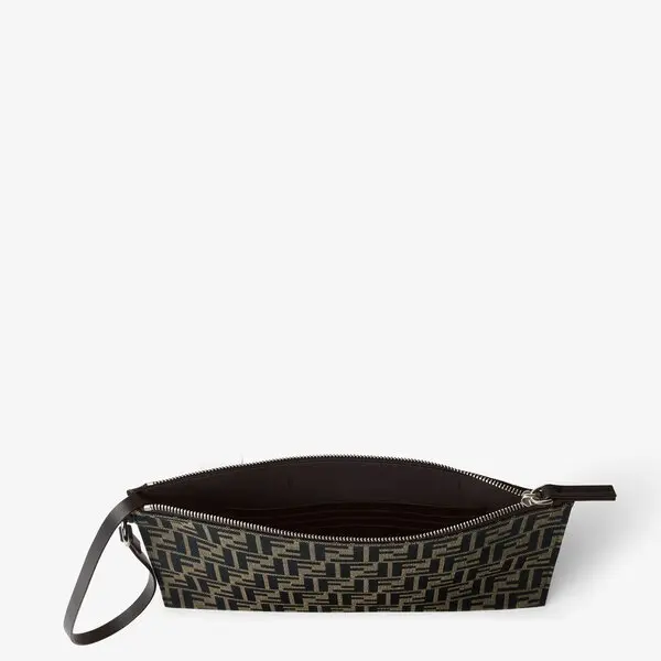 Fendi Ff Jacquard Flat Pouch