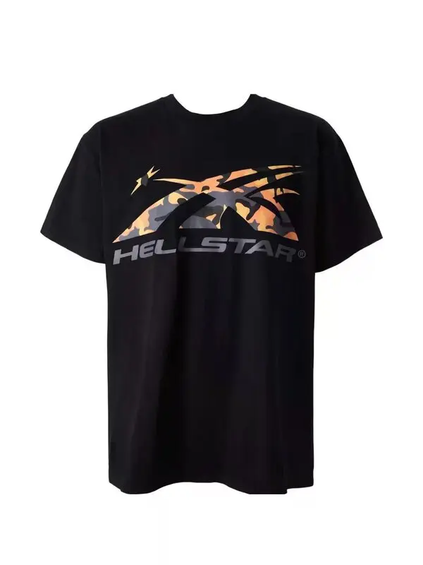 HELLSTAR Camo-print Logo-print T-shirt