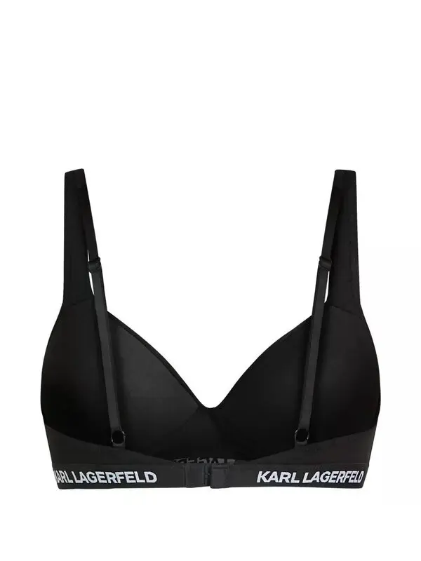 Karl Lagerfeld Logo Padded Bra