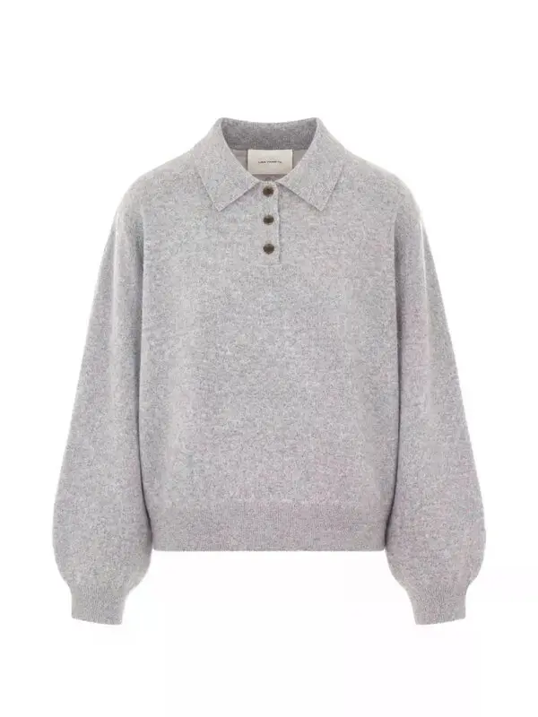 LISA YANG Valdis Polo Sweater - Grey