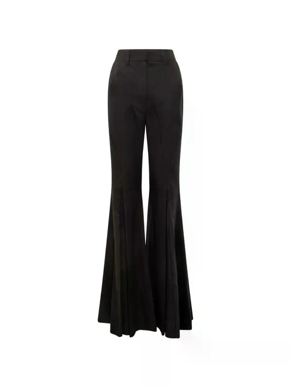 MOMS PANTS Creased Flared Trousers