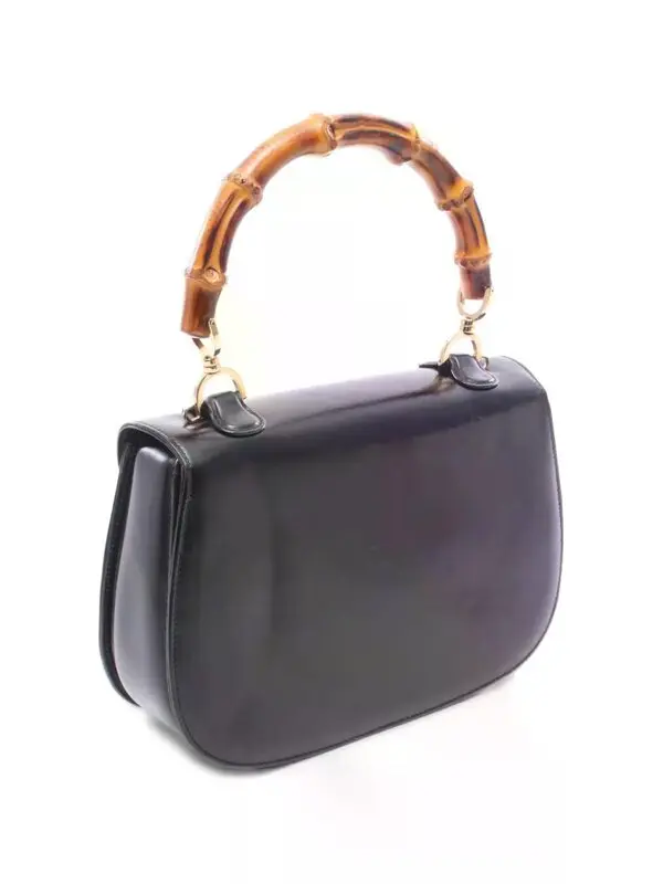 Gucci 20th Century Calfskin Bamboo Night Satchel