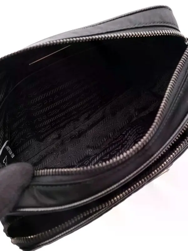 Prada 2013-2026 Saffiano Trimmed Tessuto Camera Bag Crossbody Bag
