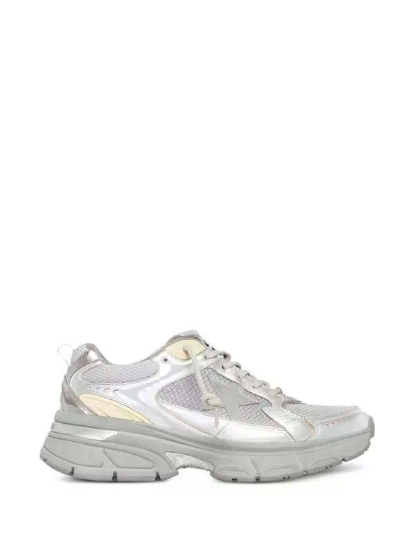 GOLDEN GOOSE Lightstar Metallic Leather Sneakers