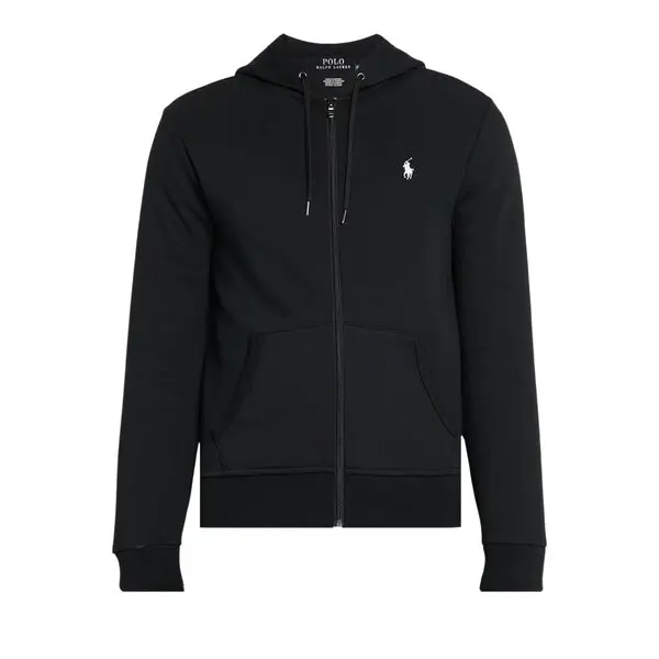 Polo Ralph Lauren Long-sleeve Knit Full-zip Hooded Sweatshirt 'polo - Black