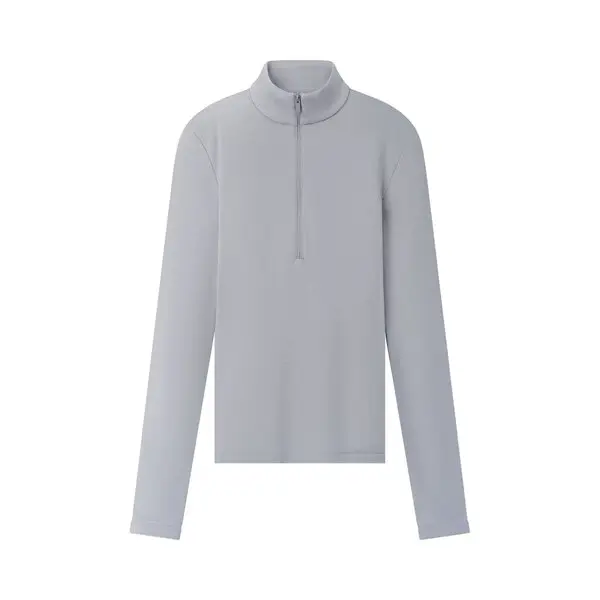 Fear Of God Half Zip Mockneck 'smoke