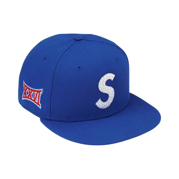 Supreme Swarovski S Logo New Era 'royal