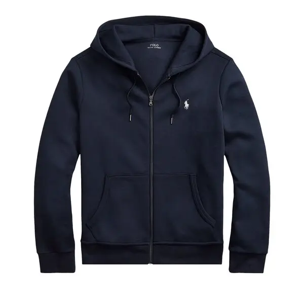 Polo Ralph Lauren Long-sleeve Knit Full-zip Hooded Sweatshirt 'aviator Navy - Blue