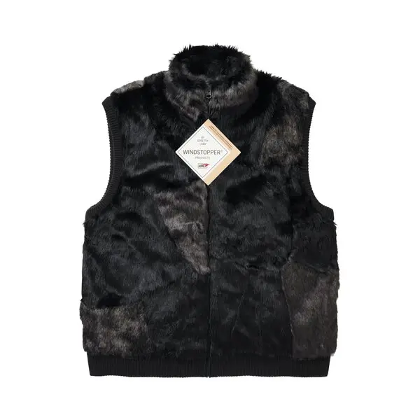 Supreme Faux Fur Windstopper Vest - Black