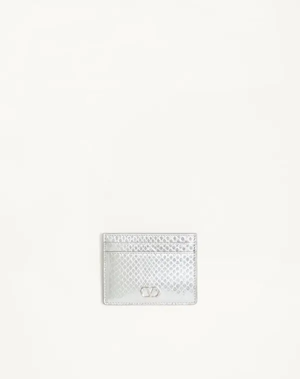 VALENTINO GARAVANI Vlogo Signature Cardholder In Laminated Ayers