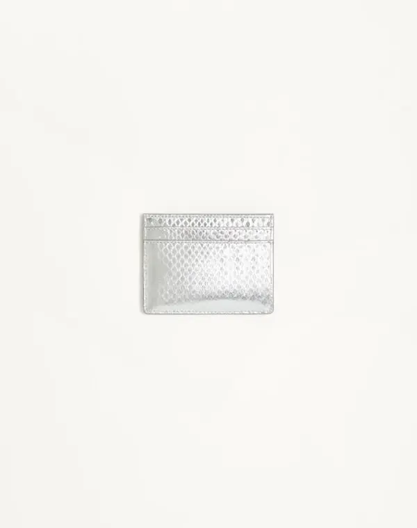 VALENTINO GARAVANI Vlogo Signature Cardholder In Laminated Ayers