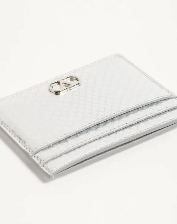 VALENTINO GARAVANI Vlogo Signature Cardholder In Laminated Ayers