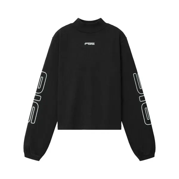 Fear Of God Slim Mock Neck Long-sleeve Tee 'washed Vintage
