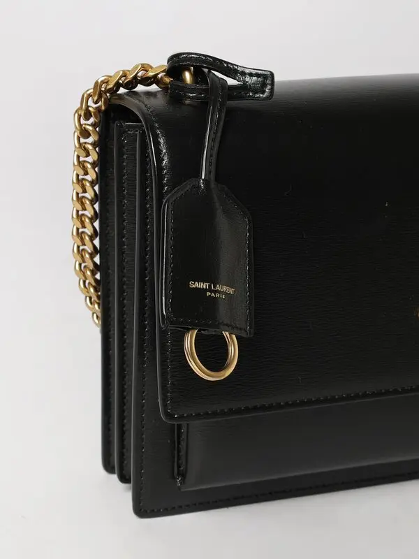 Saint Laurent Sunset Medium Leather Shoulder Bag With Monogram