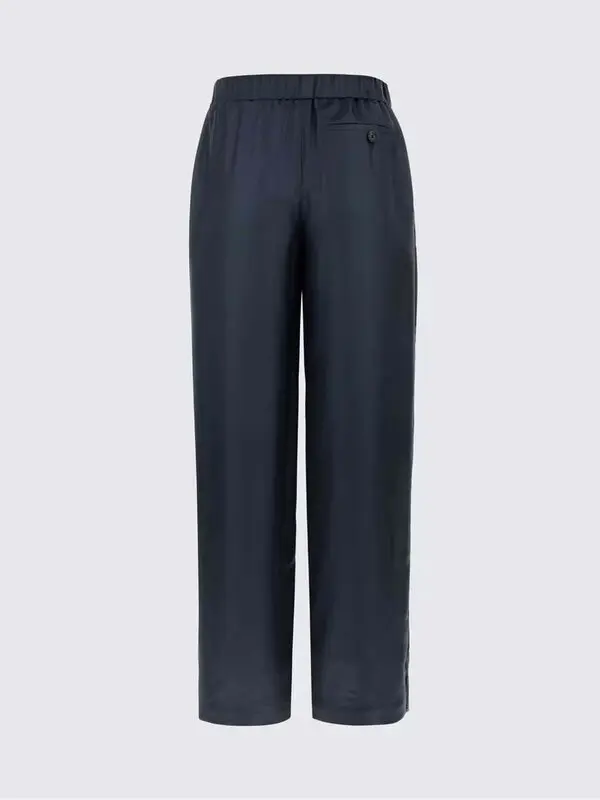 Loewe Wide-leg Silk Trousers With High Elasticated Waist