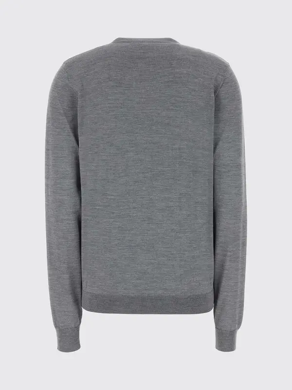 Gucci V-neck 100% Wool Jumper With Ribbed Trims