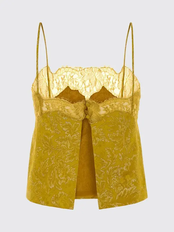 Saint Laurent Off-the-shoulder Embroidered Lace Evening Top