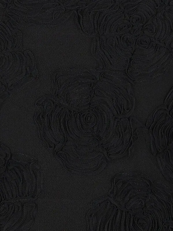 ROTATE BY BIRGER CHRISTENSEN Floral Mesh Mini Dress