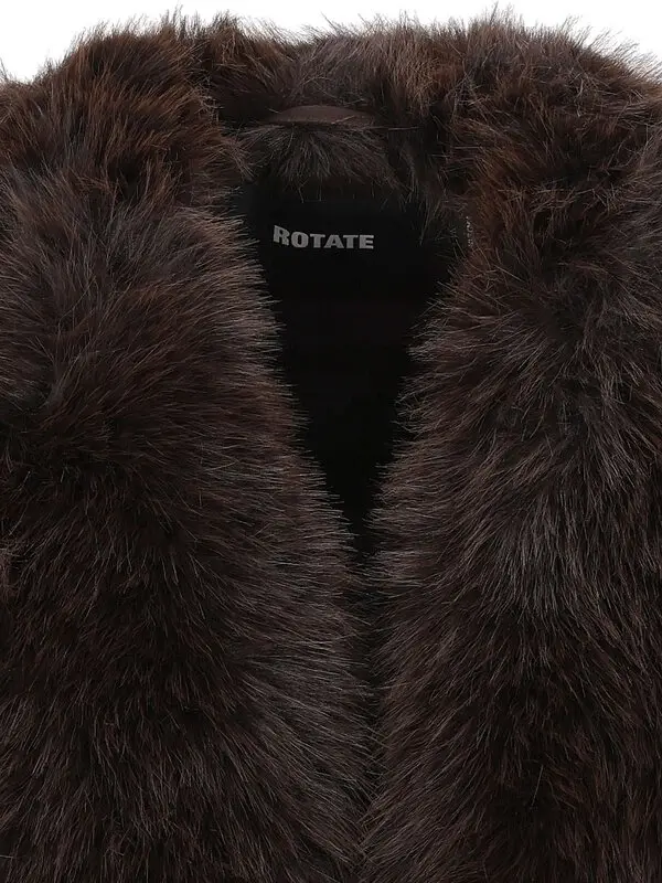 ROTATE BY BIRGER CHRISTENSEN Faux-fur Collar Jacket