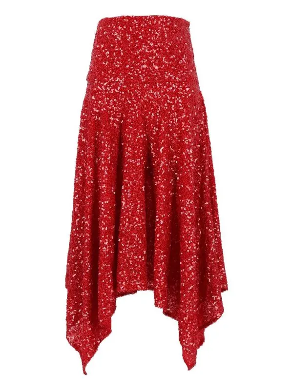 ROTATE BY BIRGER CHRISTENSEN Sequinned Midi Skirt