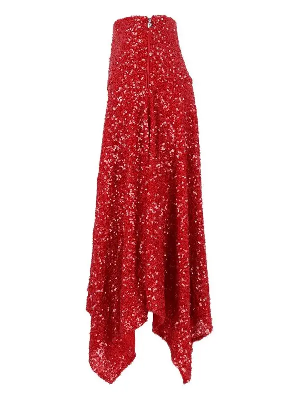 ROTATE BY BIRGER CHRISTENSEN Sequinned Midi Skirt