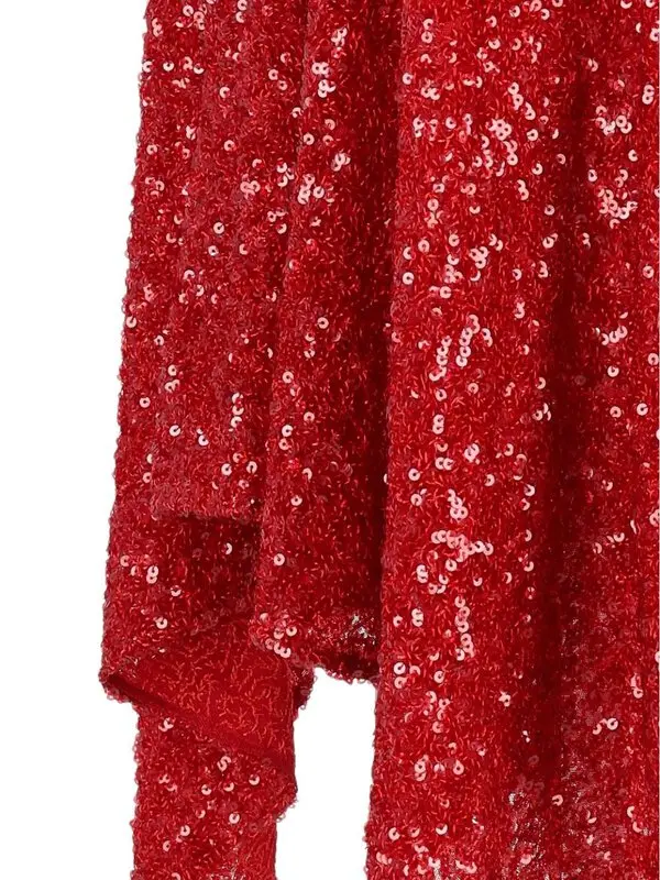 ROTATE BY BIRGER CHRISTENSEN Sequinned Midi Skirt