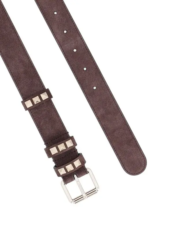 Valentino Garavani Rockstud Suede Belt